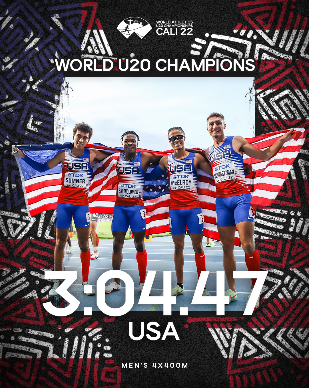 World Athletics On Twitter World U20 Champions ‼️ Team Usa 🇺🇸