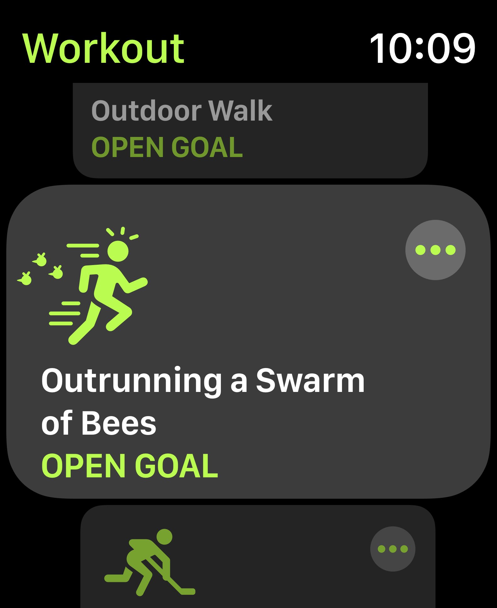 Basic Apple Guy on Twitter: "Lesser known Apple Watch Workouts: Outrunning a Swarm of Bees 🐝 ...