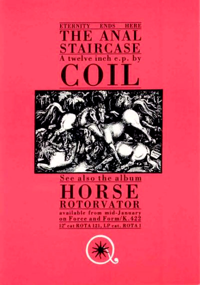 Vintage Gay On Twitter The Anal Staircase Coil Force And Form 1986