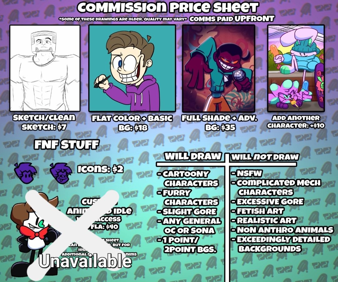 Nate Anim8 🆖 (Beavis and Butt-head arc) on Twitter: "Reposting the good ol' commission sheet ...