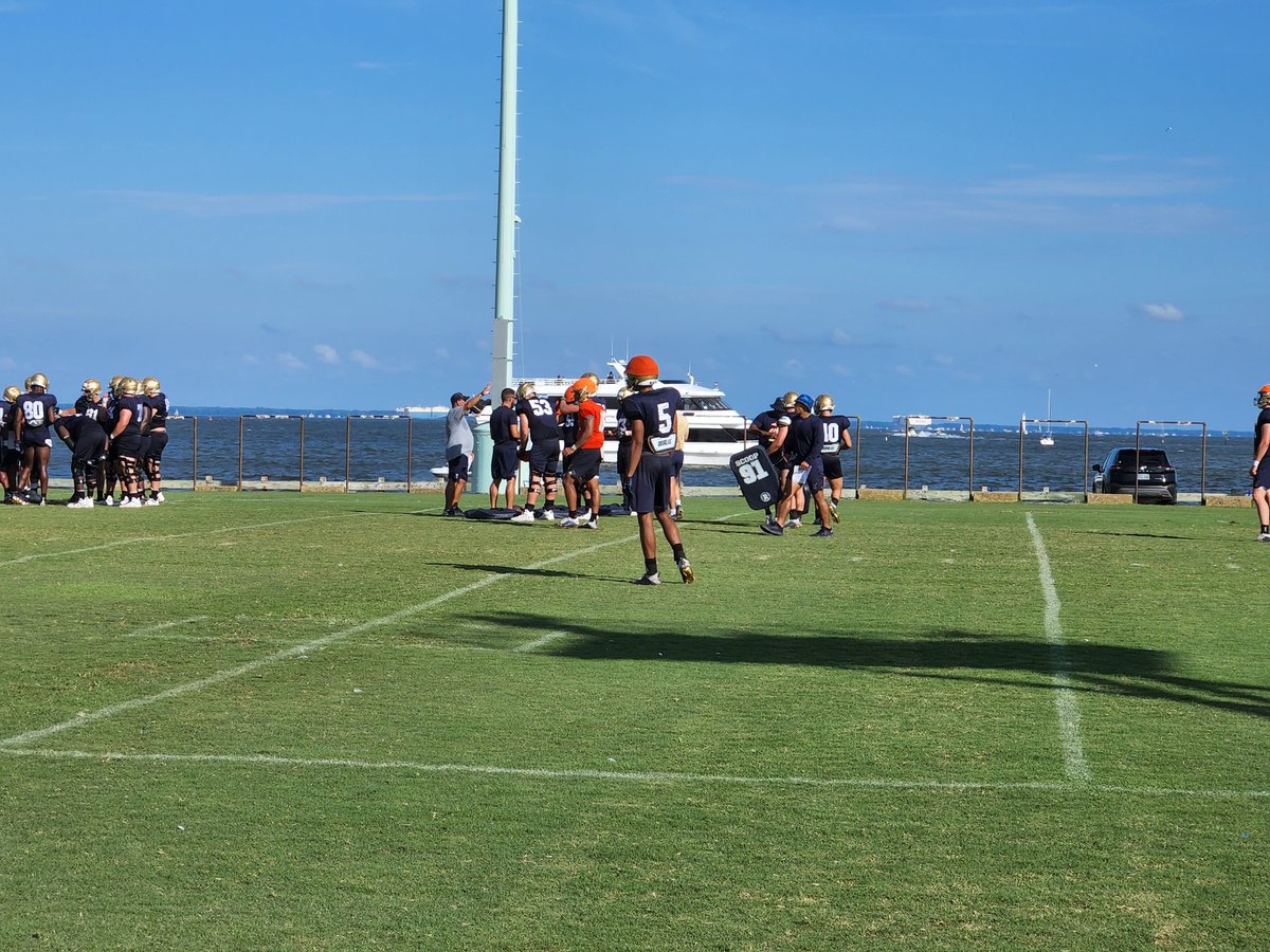 Best view from the practice field? This one from Navy is top notch ...