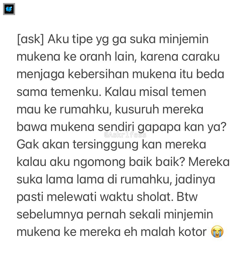 Askrlfess on Twitter: "[askrl] ini sepele banget tapi mohon ...