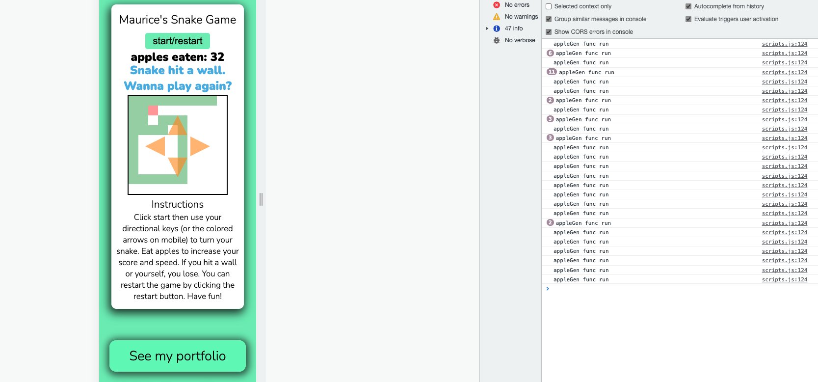Maurice on Twitter: "Wow! I logged a string to the console every time generateAppleIndex is ...