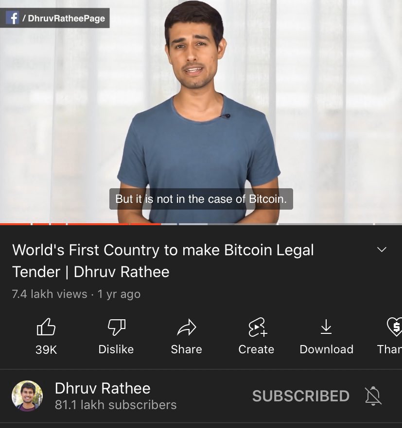 Once again @/dhruv_rathee promoted a soft ponzi like coin in his video. They claim that it is ...