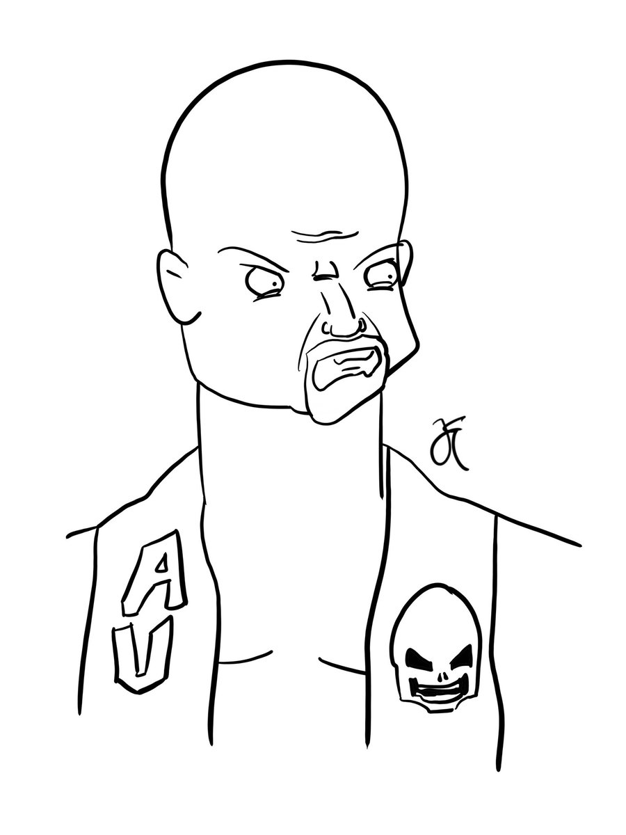 Wwe The Rock Coloring Pages