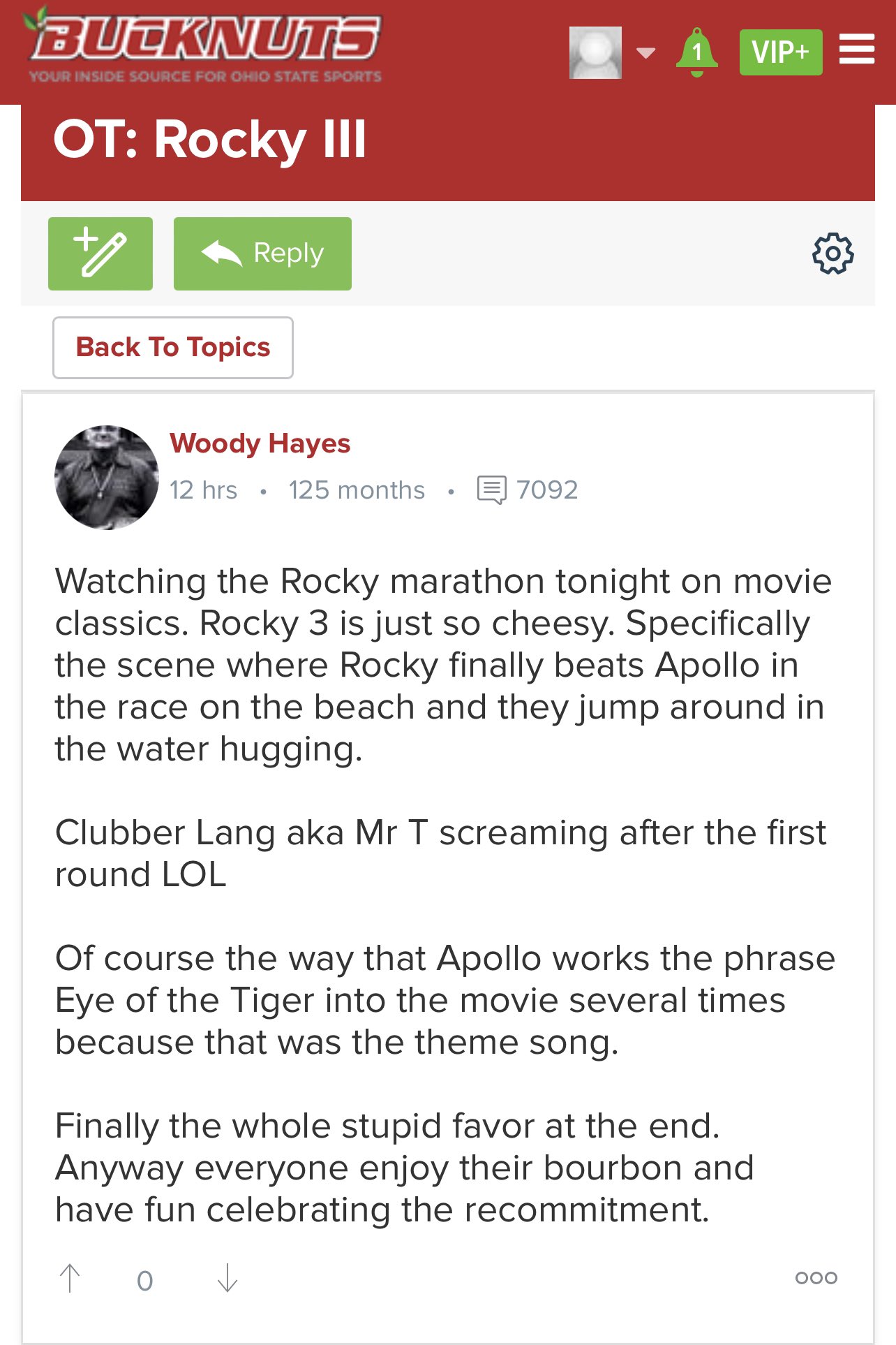 Message Board Geniuses on Twitter: "Sunday morning blasphemy! Rocky III is easily the best of ...