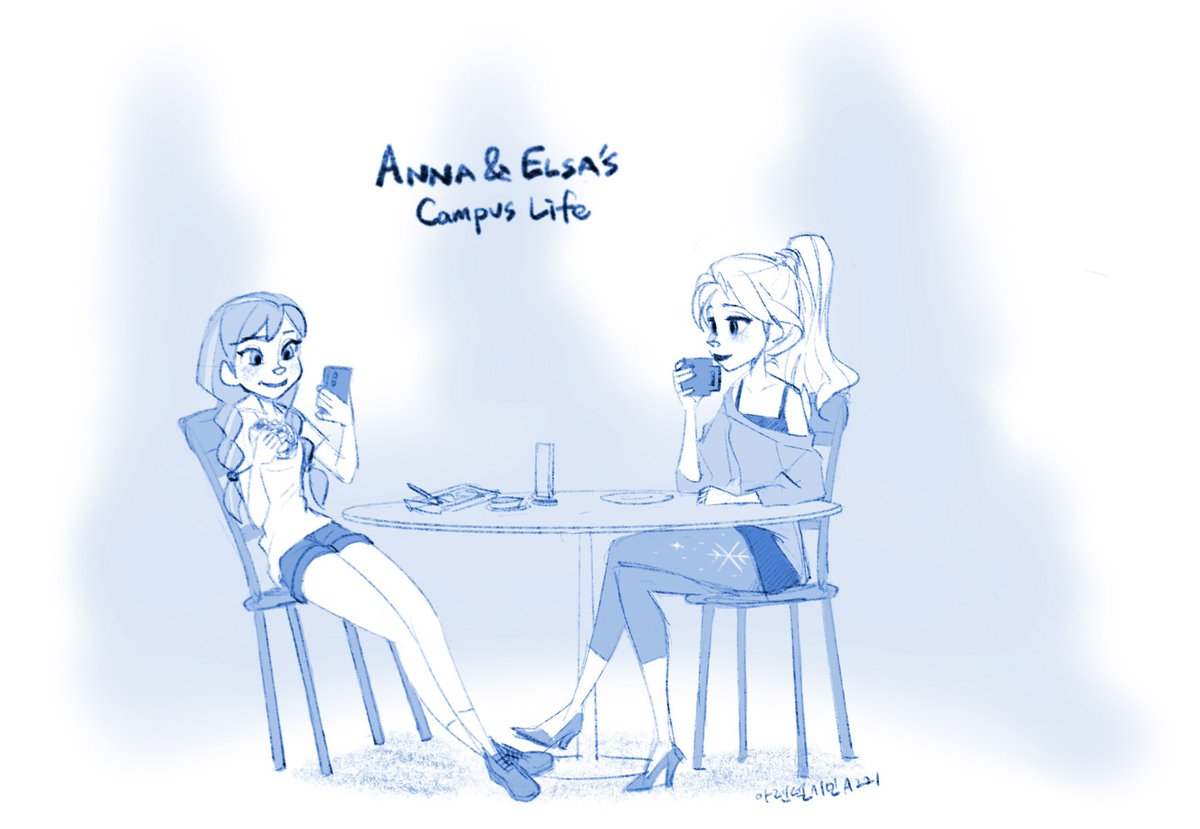 College AU: Anna and Elsa's campus life by Arendelle_Times : r/Frozen