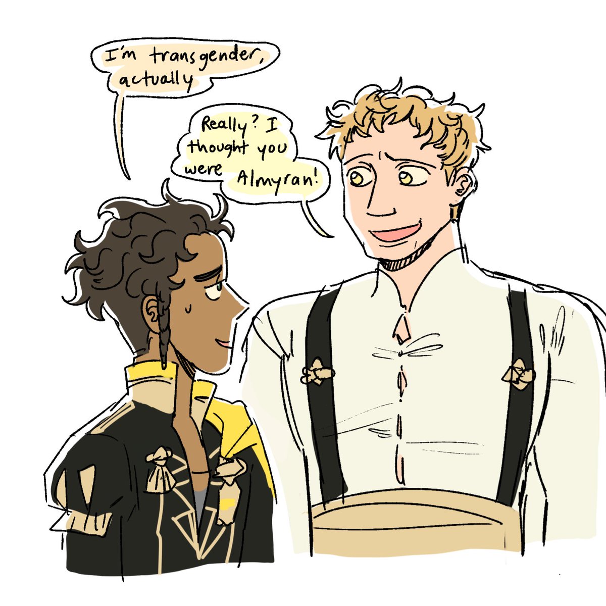 「i love drawing them being stupidly infatuated + an old sketc」tuna🐟の漫画