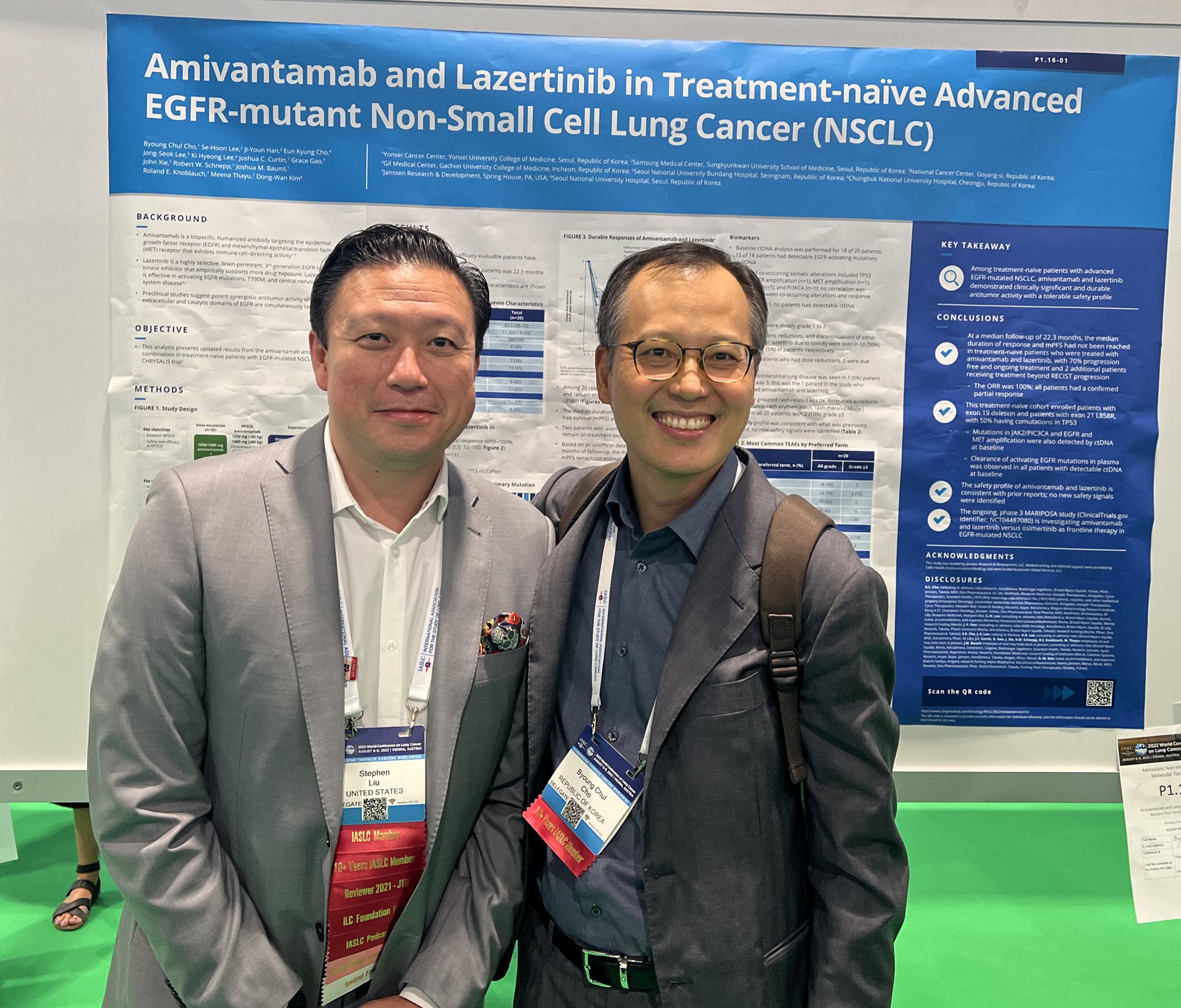 IASLC-WCLC 2022: Amivantamab and Lazertinib in Treatment-Naive EGFR-Mutant Non-Small Cell Lung ...