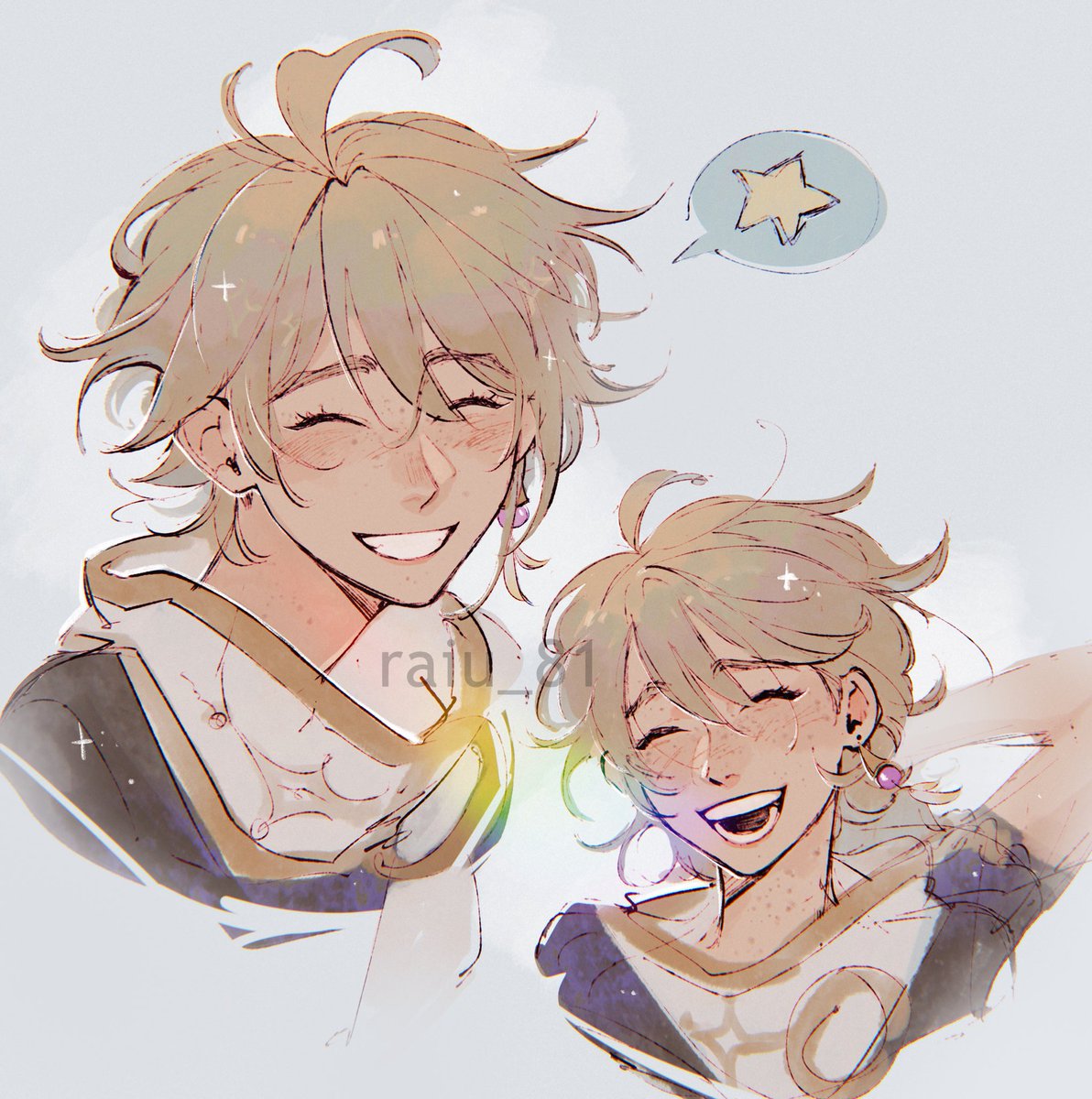 「smiling aether always a cure for sad hou」|raiuのイラスト