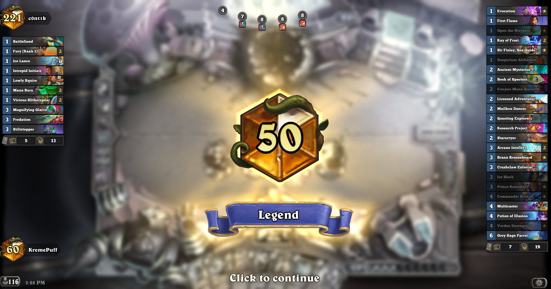 Ice Lance Hearthstone