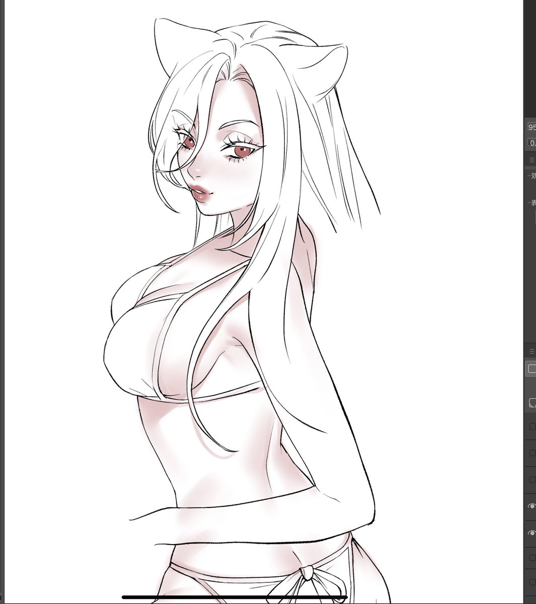 「Skeb Wip 」|ことりとむ☀のイラスト