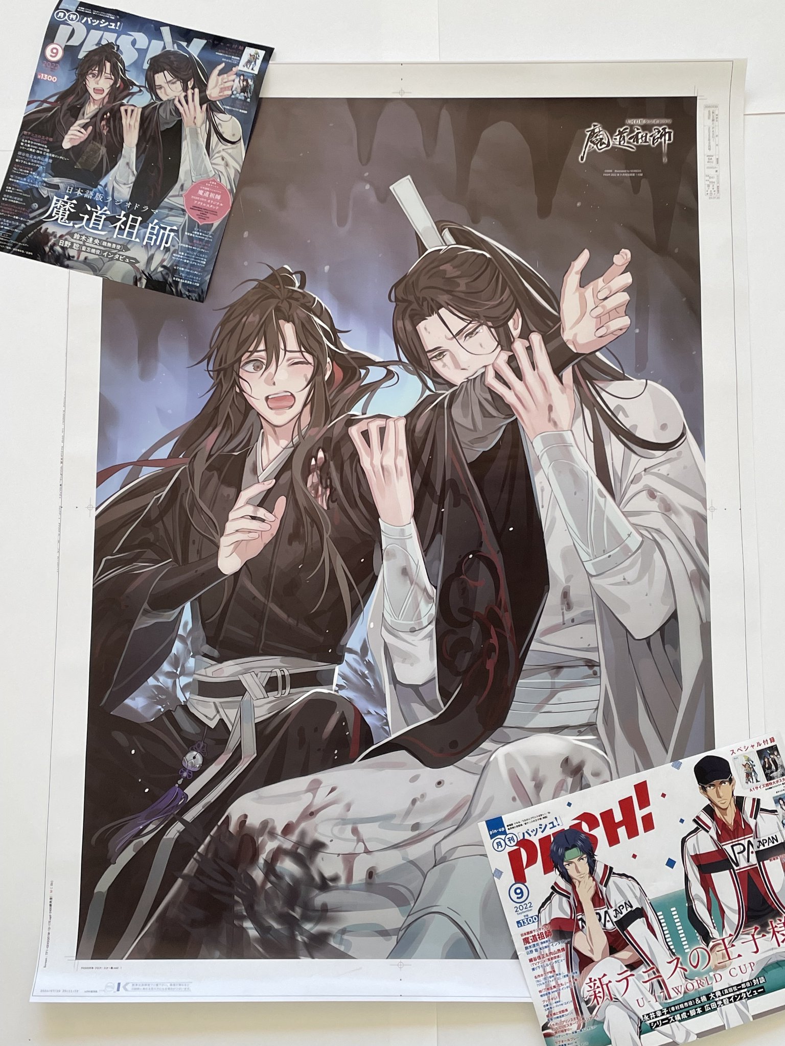 PASH!編集部 on Twitter: "PASH!です。明日8月9日発売9月号超特大サイズポスター『日本語版ラジオドラマ 魔道祖師』！ 魏無羨と藍忘機のある場面が特大ポスターに！ 記事の ...