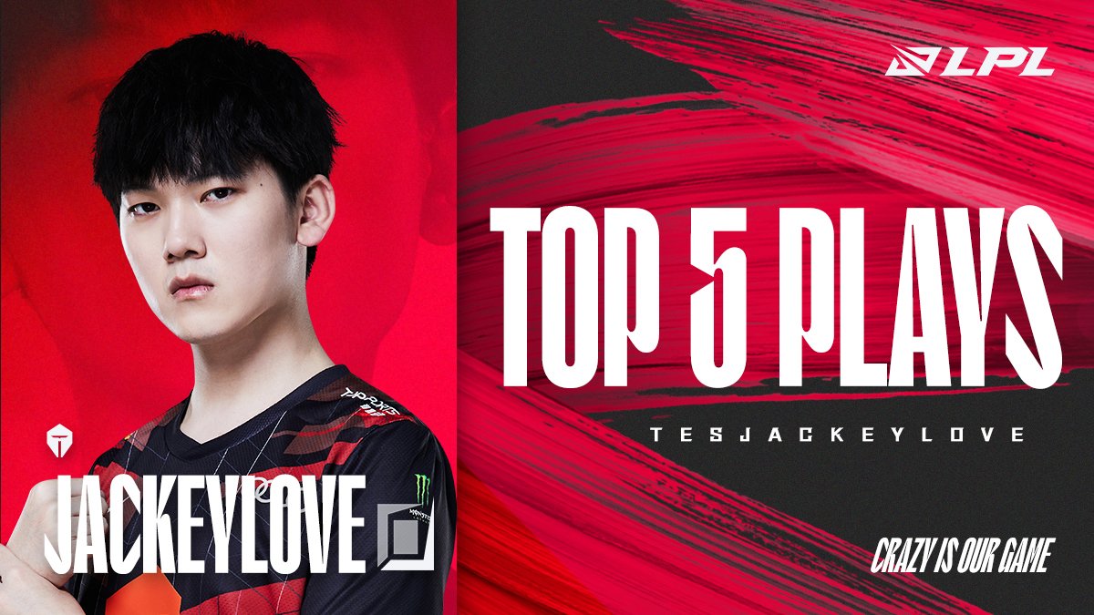 LPL on Twitter: "👀 Check out the TOP FIVE plays from Week 9! #LPL 1. @TOP_Esports_ JackeyLove ...