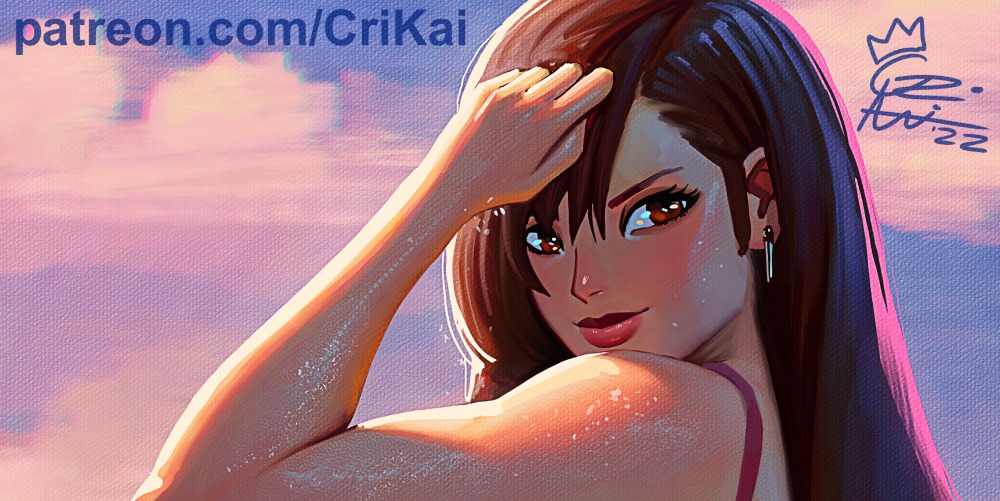 CriKai the Artist on Twitter: "Poolside Tifa available for early access supporters. Link in bio ...