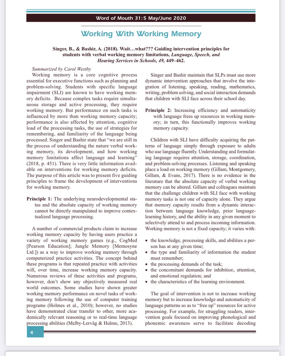 🇬🇧 TeacherToolkit.co.uk on Twitter: "🔬 Working With Working Memory ...