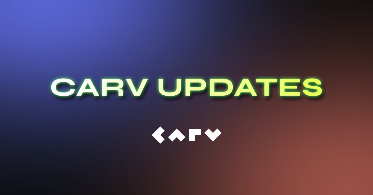 Carv | Game Review release! on Twitter: "🤗Events (Aug 8 - 14) 🙇‍♀️Mon - Q&A, Carv new feature ...