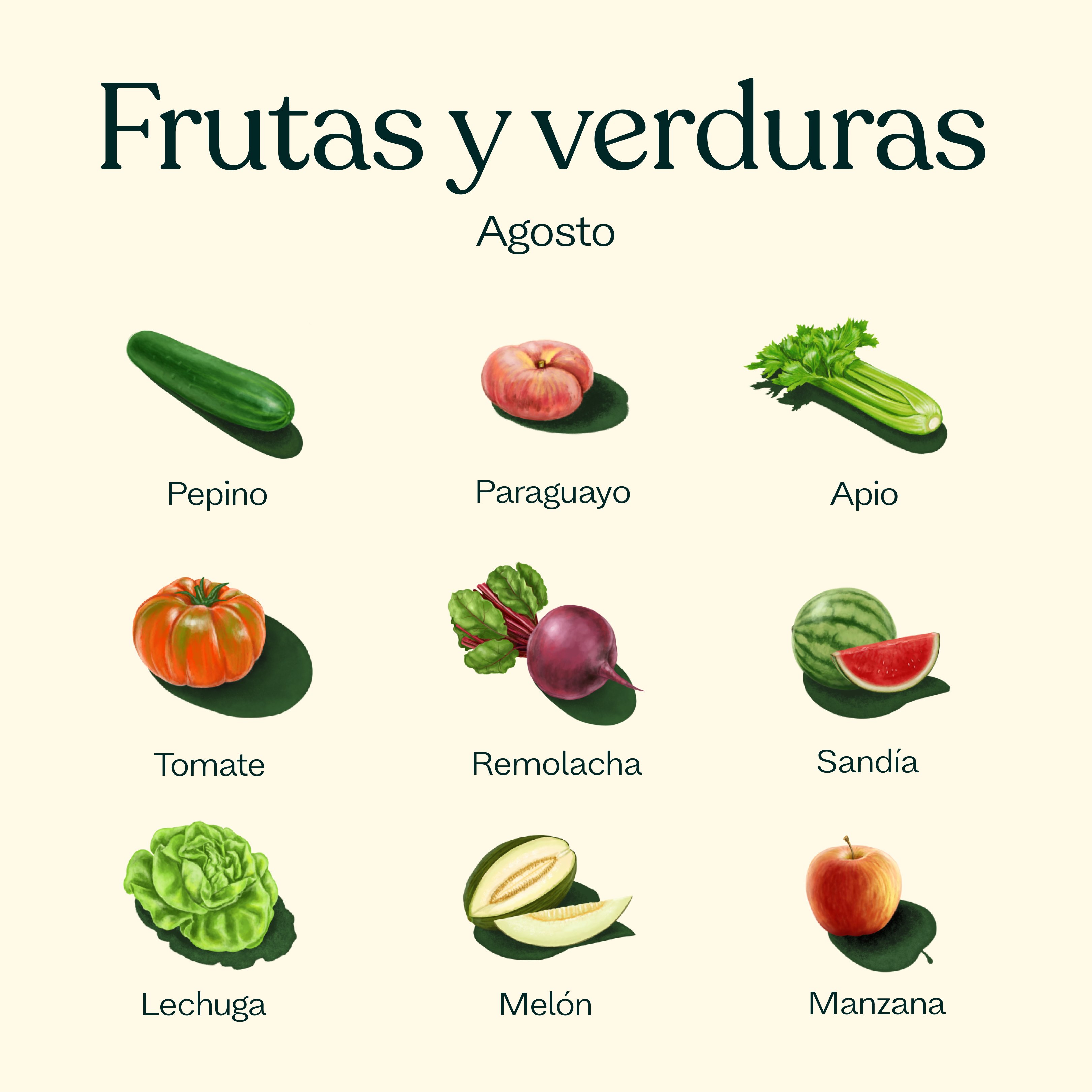 Frutas Y Verduras En Espanol