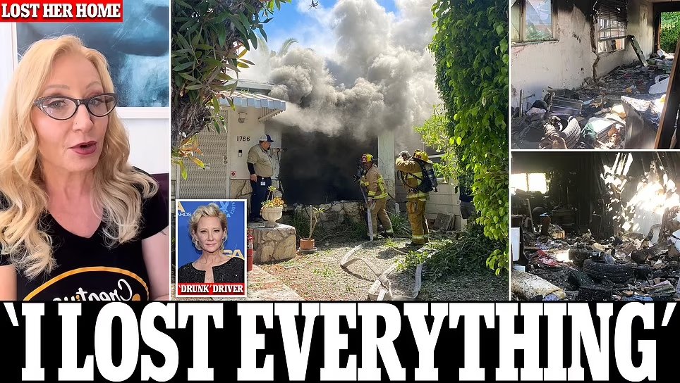 PICTURED: Woman whose house was destroyed when actress Anne Heche 'drunkenly drove her Mini ...