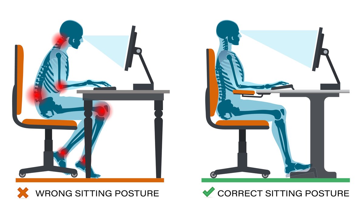 Working at a desk all day can be hell on your body. Here are 5 posture ...
