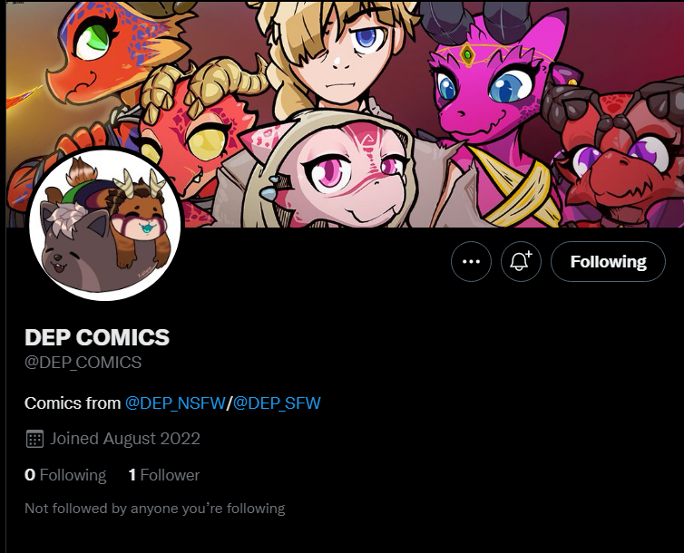 DEP ️commissions_open on Twitter: "Made a twitter for comics, hoping to get back into it and ...