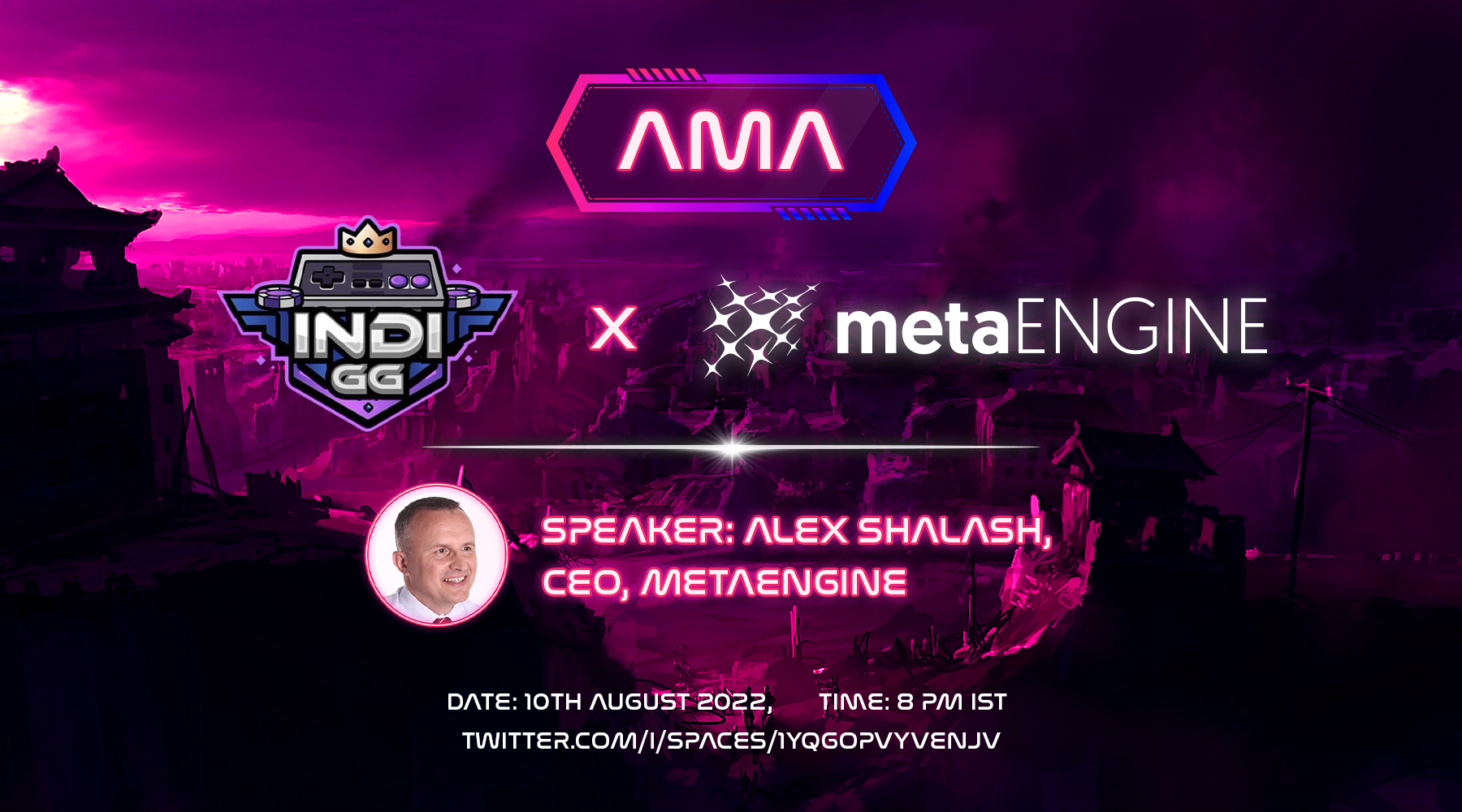 metaENGINE on Twitter: "🤝We are having an AMA on our partnership with @YGGIndia 🎮Come over to ...