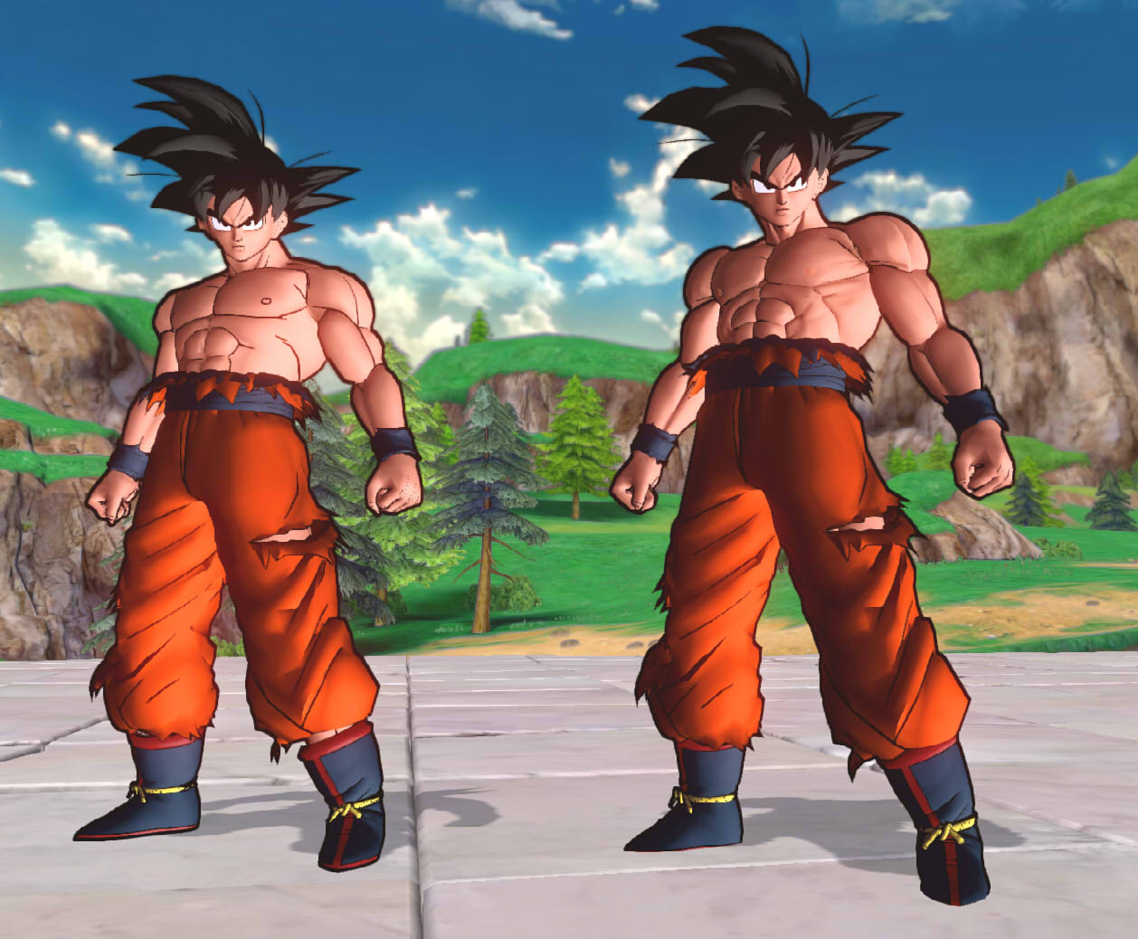 ザカ村@卓番4-26-02 WF2019冬 on Twitter: "悟空さの体のモデル作り直し ゲーム中のスタンダードな体格なので アバターとかにも使えるようにしたいです ...