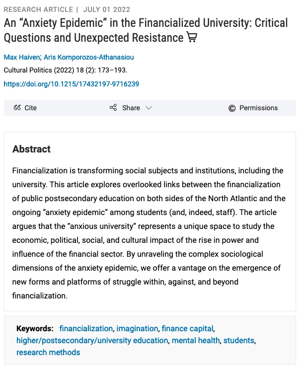 Max Haiven - Max Haiven