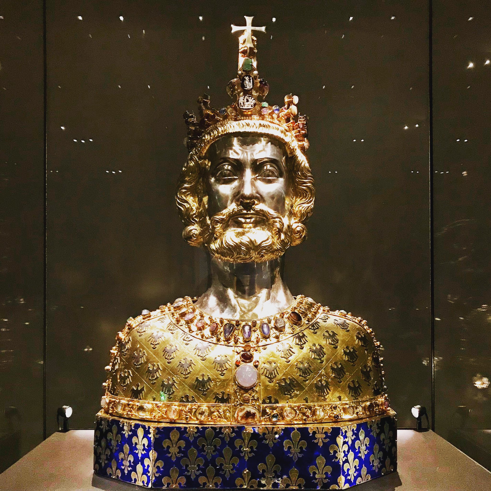 ArchaeoHistories on Twitter: "Bust of Charlemagne (1379) - Aachen ...