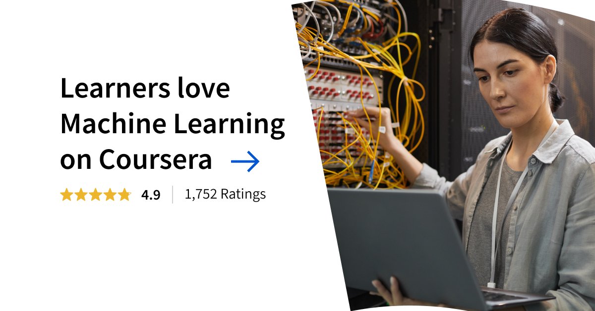 Daniel Flow on Twitter: "RT @coursera: Ready to get an edge in Machine Learning? Learners love ...