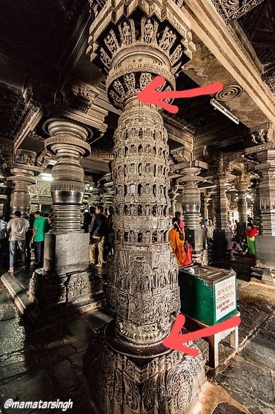 ROTATING PILLAR How did our ancestors make this? 🤔 Isn't it amazing to ...