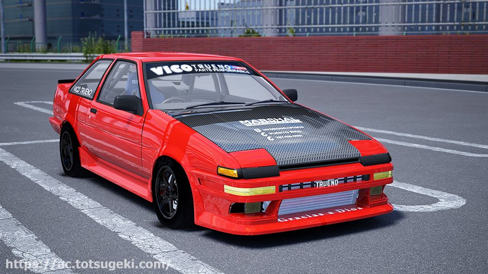 突撃アセットコルサ (AssettoCorsa) on Twitter: "TRUENO（スプリンター・トレノ）AE86 2ドア クーペ Vico Trueno | dERpY AE86 ...