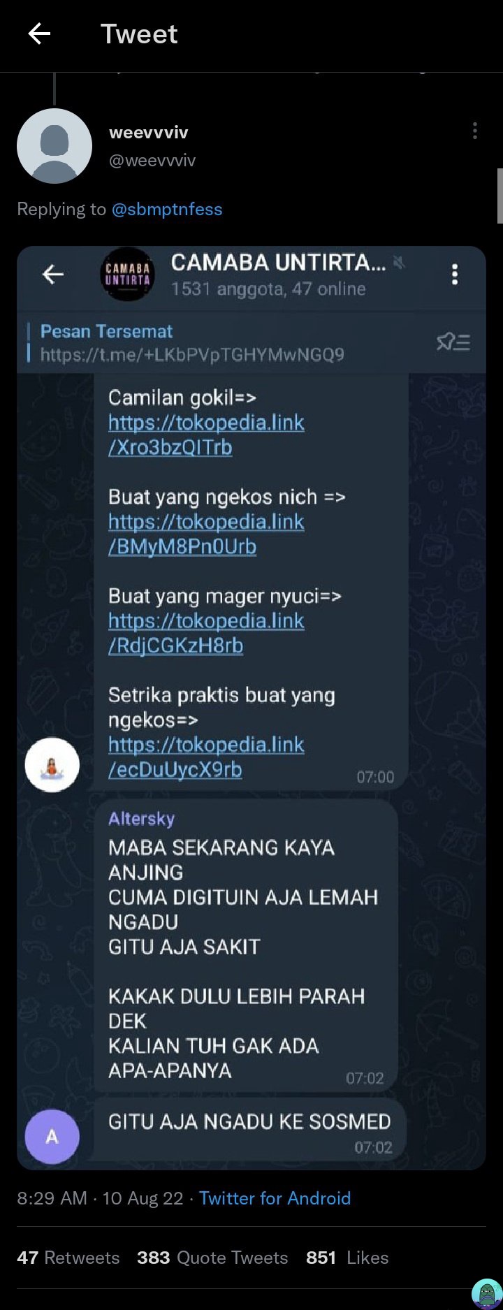 Tanyarl on Twitter: "💚 miris banget sumpah, sampai kapan sih perpeloncoan terjadi terus di ...