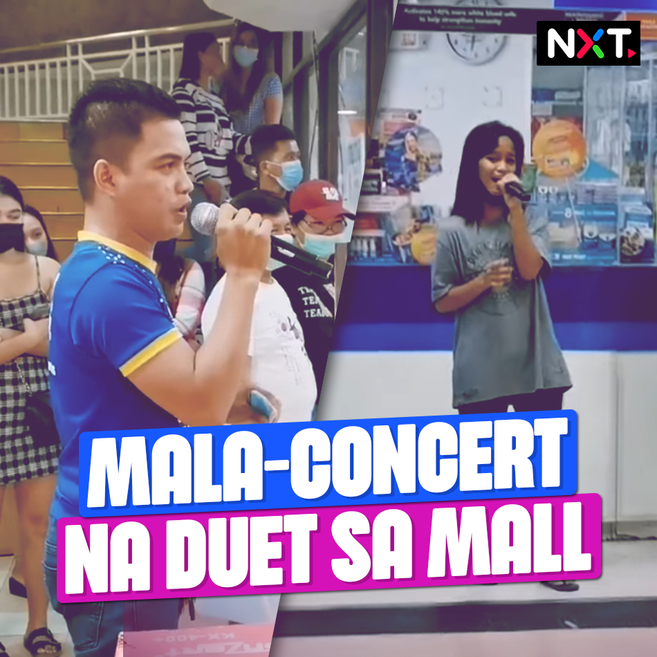 ABS-CBN News on Twitter: "Kinagiliwan ng netizens ang mala-concert na duet ng isang babae at ...