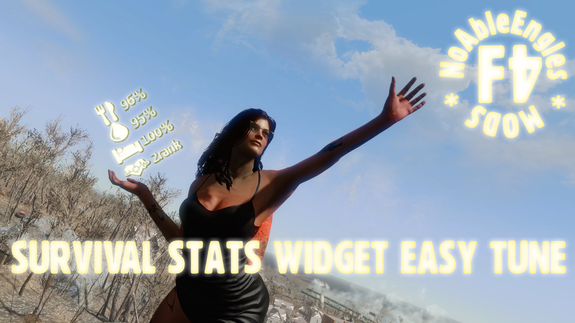 Fallout4 Mod On Twitter 【インターフェース Survival Stats Widget Tune】サバイバルモード