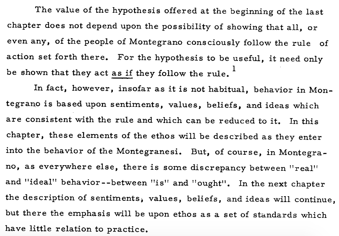 In 1955, American political scientist Edward C. Banfield visited a town ...
