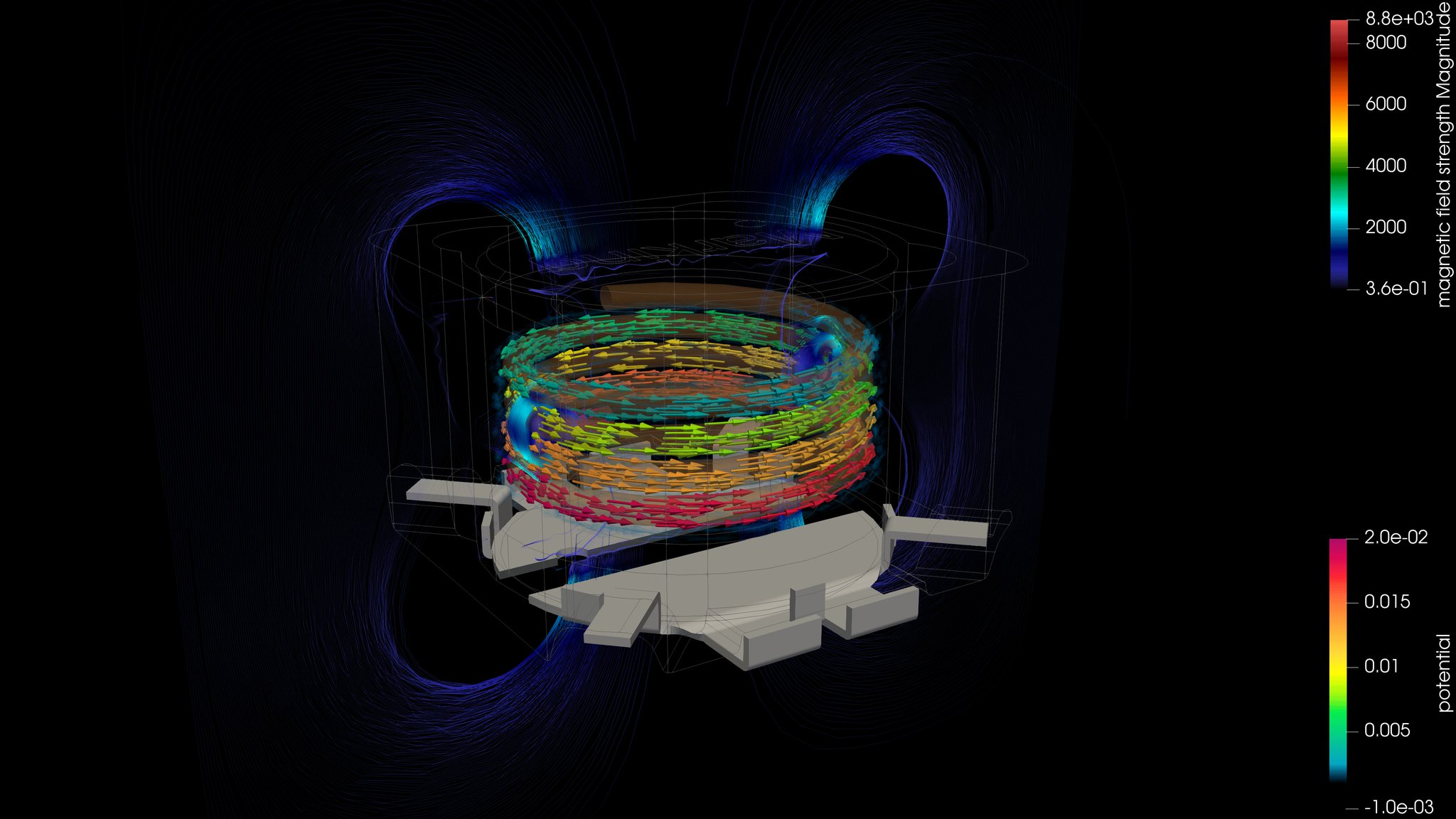 Lukas Henkel on Twitter: "I was wondering how much leakage field the shown Inductor form factor ...