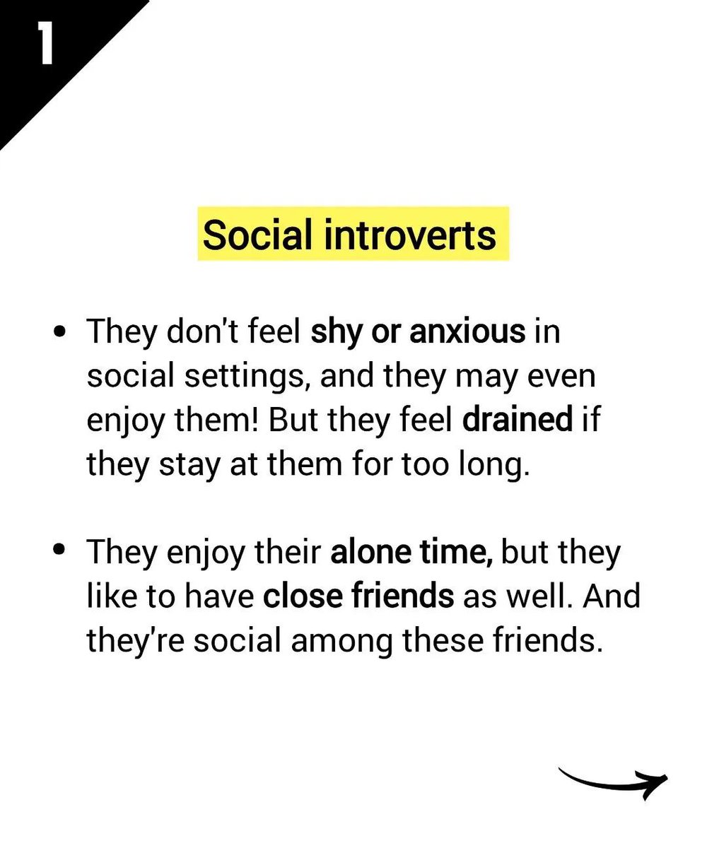 There are 4 types of introverts. So which one are you? 1. - Thread from ...