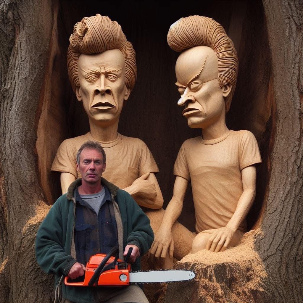 De Vraies Sculptures De Beavis Et Butthead Freaky Friday | Beavis And
