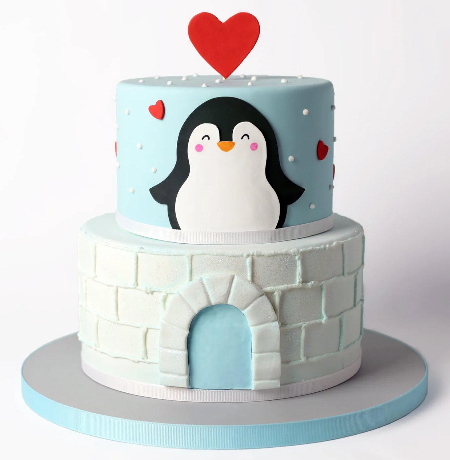 Winter Wonderland Penguin Cake