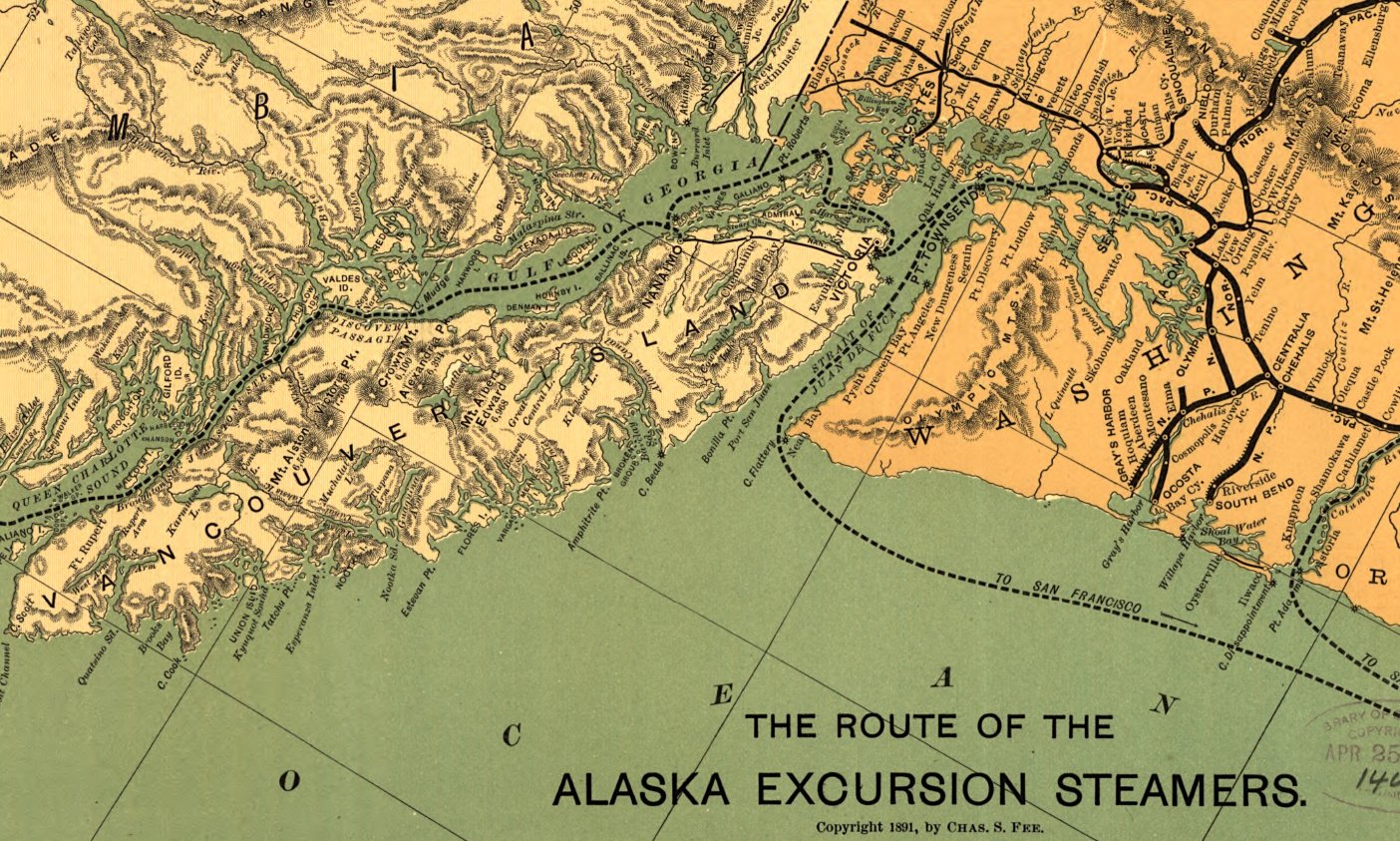 Klondike Gold Rush Map