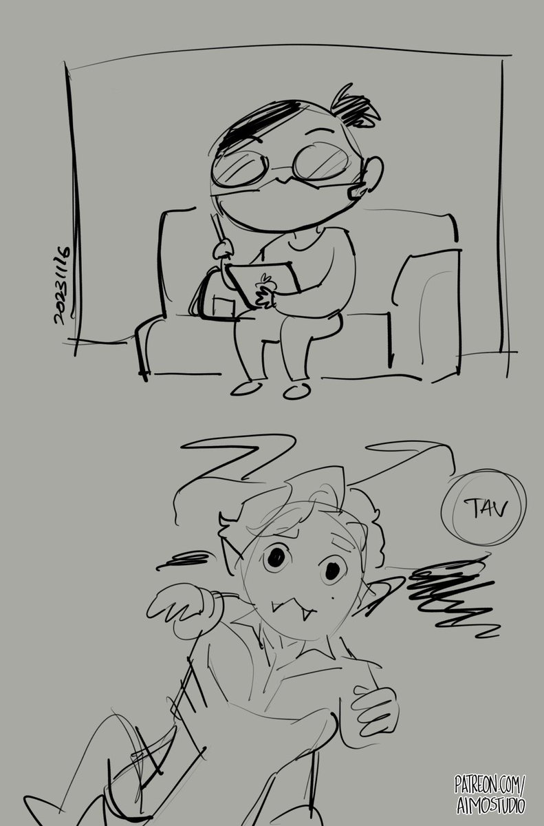 「I asked my patrons for Badly Drawn Sketches requests this mo」Irma ...