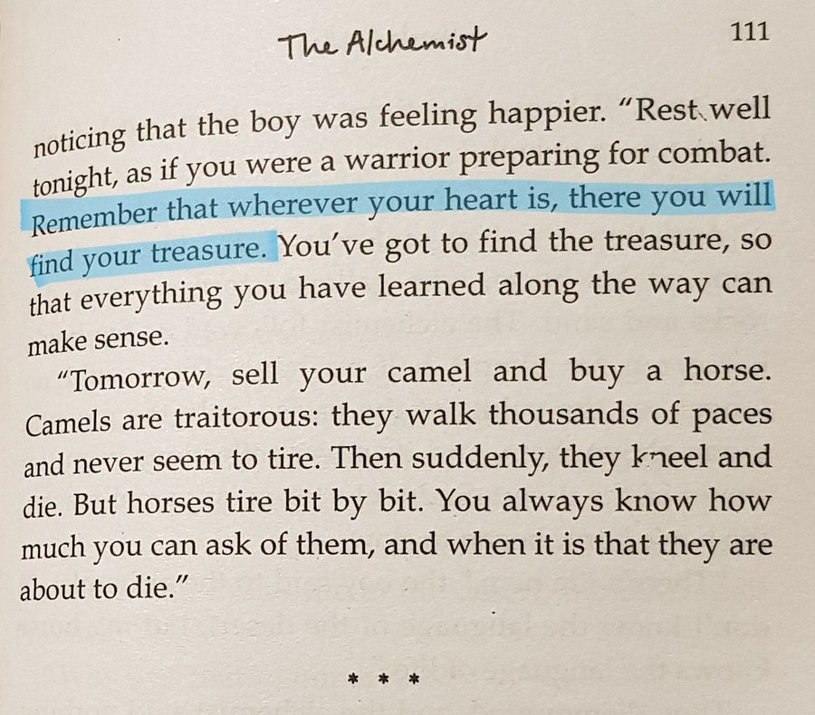 11 Life Lessons From The Book "The Alchemist" 1. - Thread from Wisdom ...