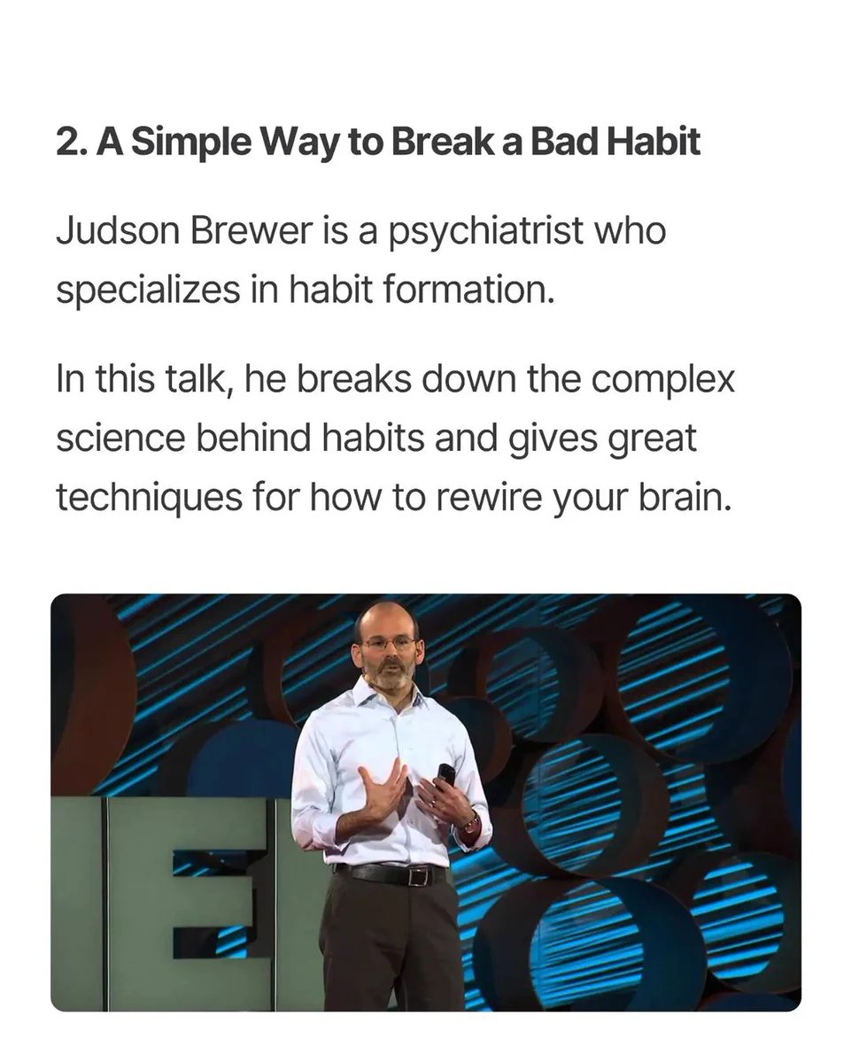 8 Ted Talks that will teach you more than a 4 year degree: - Thread ...