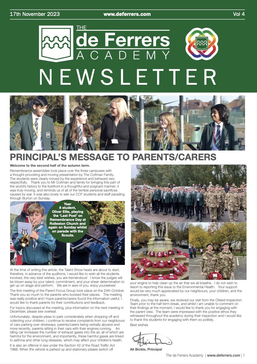 Welcome to The de Ferrers Academy