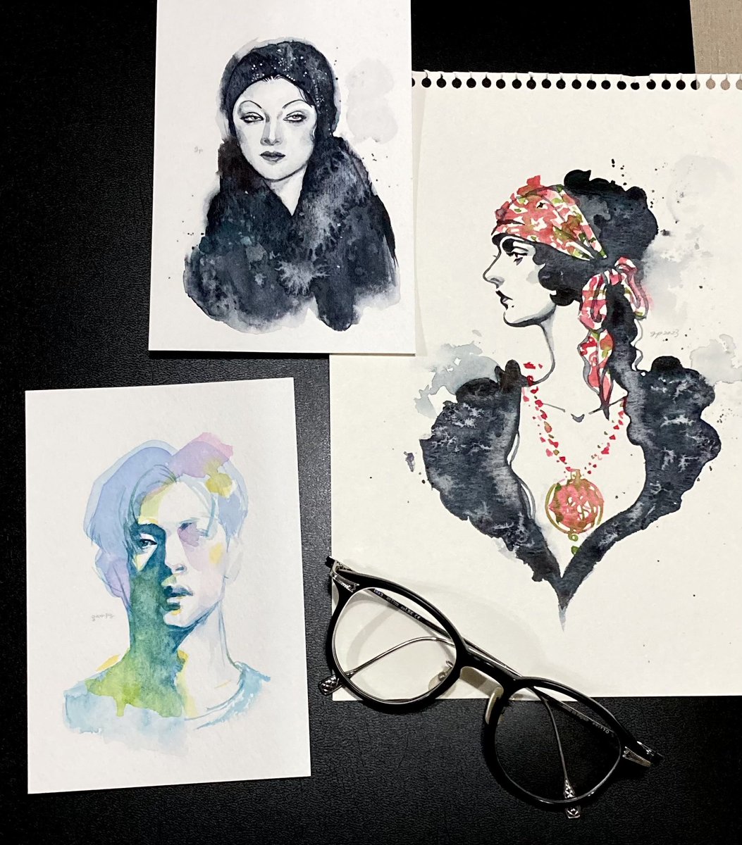 「2005年のムーンライダーズ のインストアの記憶スケッチ。司会は武井さん。 #線画の日」ganpukuの漫画