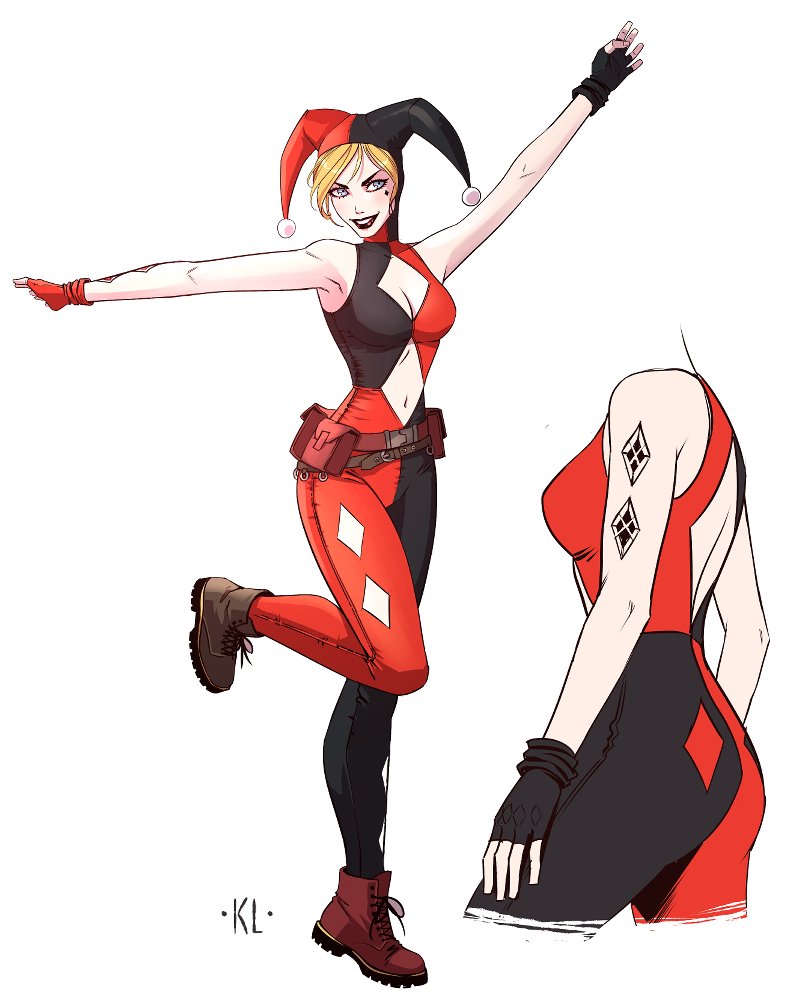 「My Harley Quinn design for Harley Quinn 」|Kath Loboのイラスト