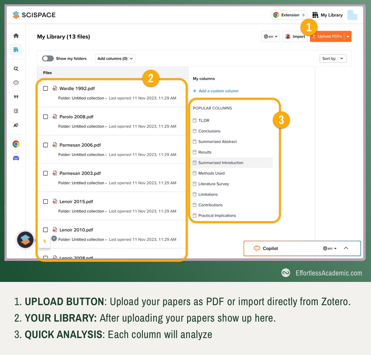Doing a literature review with 100s of papers? Old way: Skimming papers for days New way ...