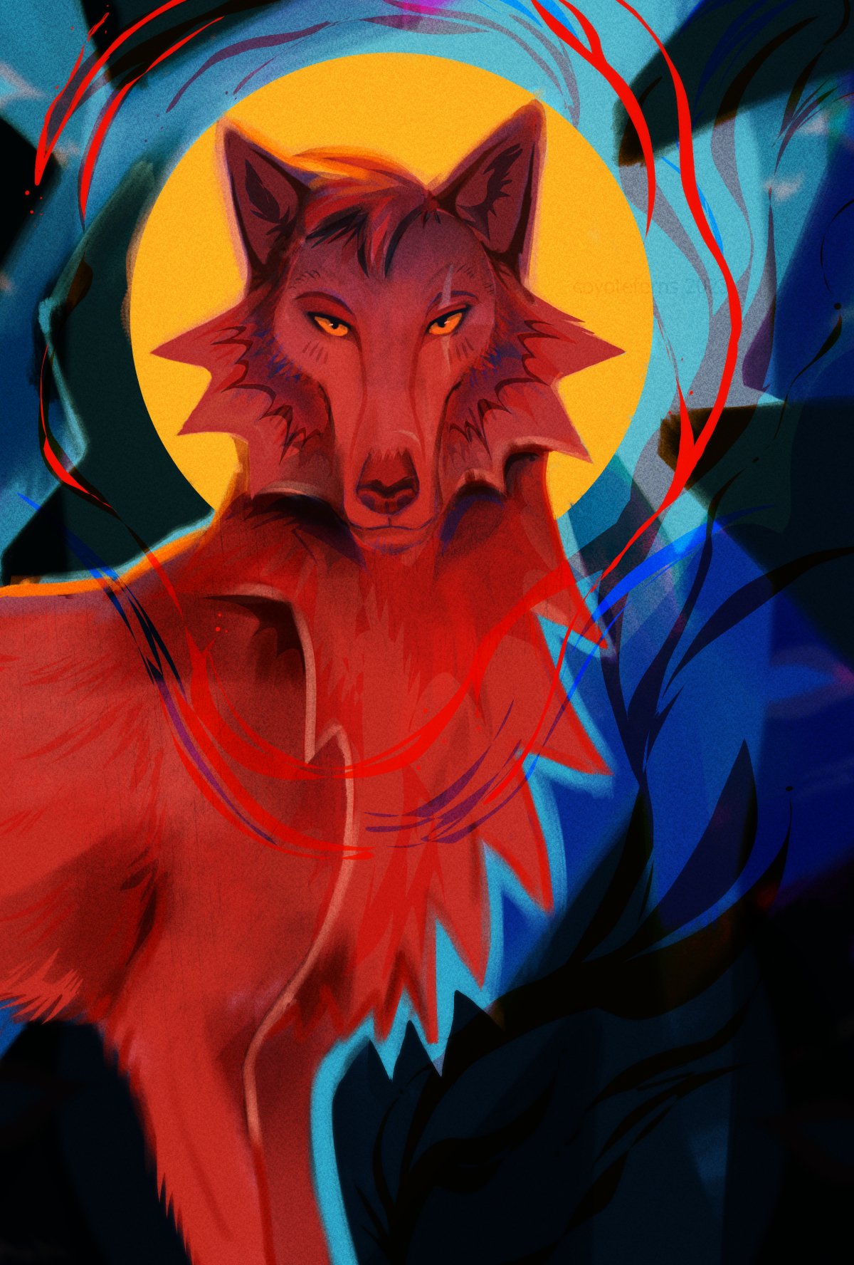 Anime Fire Spirit Male
