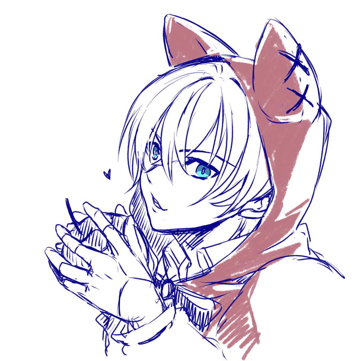 「息抜きに落書きした頭身の高いねこずきんちゃん 」|🐱SYEI(しぇい)🐱のイラスト